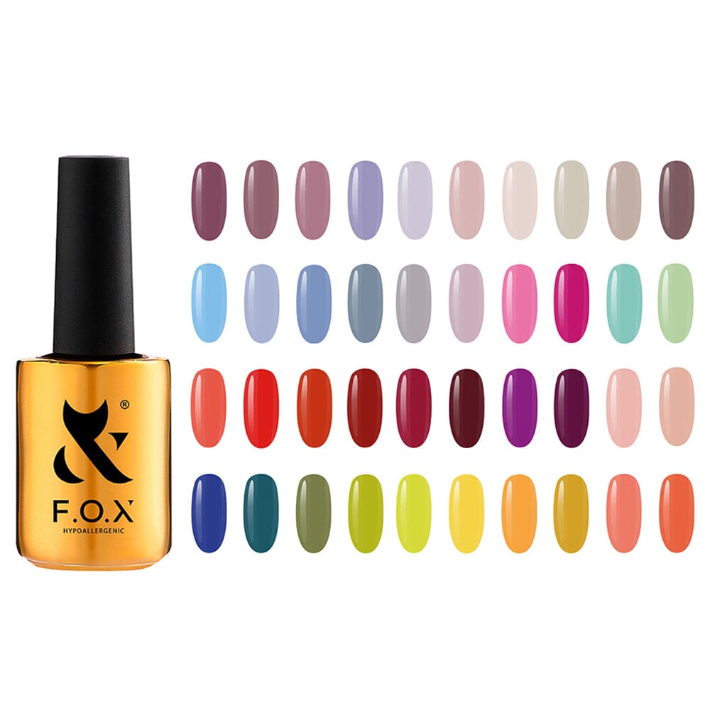 F.O.X Spectrum 041-080 14 ml set + Free Swatches – F.O.X Nails USA