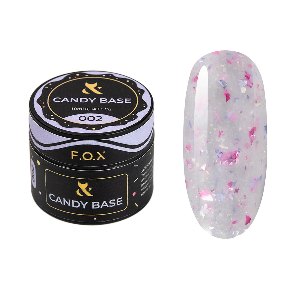 F.O.X Candy Base 002 | BIAB Pastel Shimmer & Strength – F.O.X Nails USA