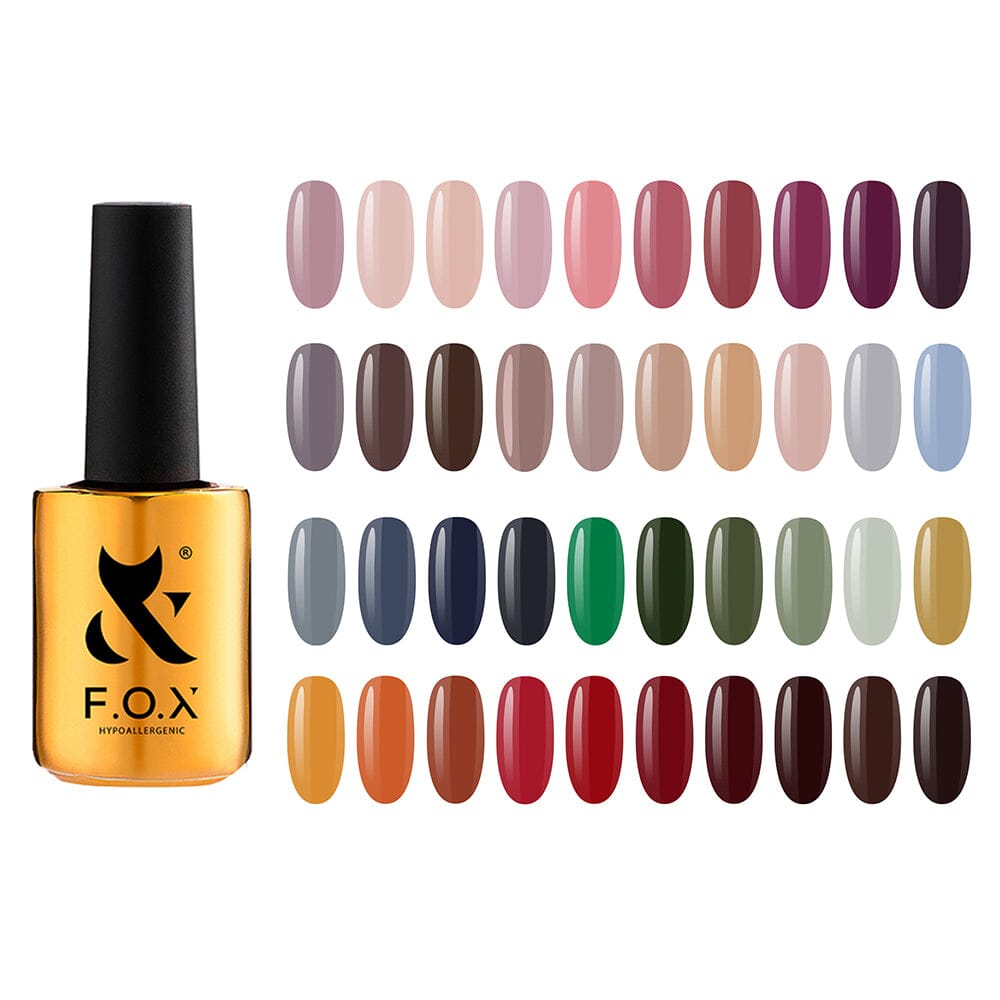 F.O.X Spectrum 081-120, 14 ml set + Free Nail Swatch Sticks – F.O.X ...