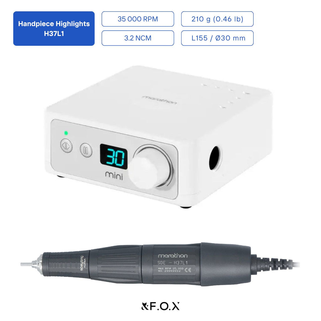 Saeyang Marathon K35 Mini + H37L1 35k RPM — Original E-File Nail Drill ...