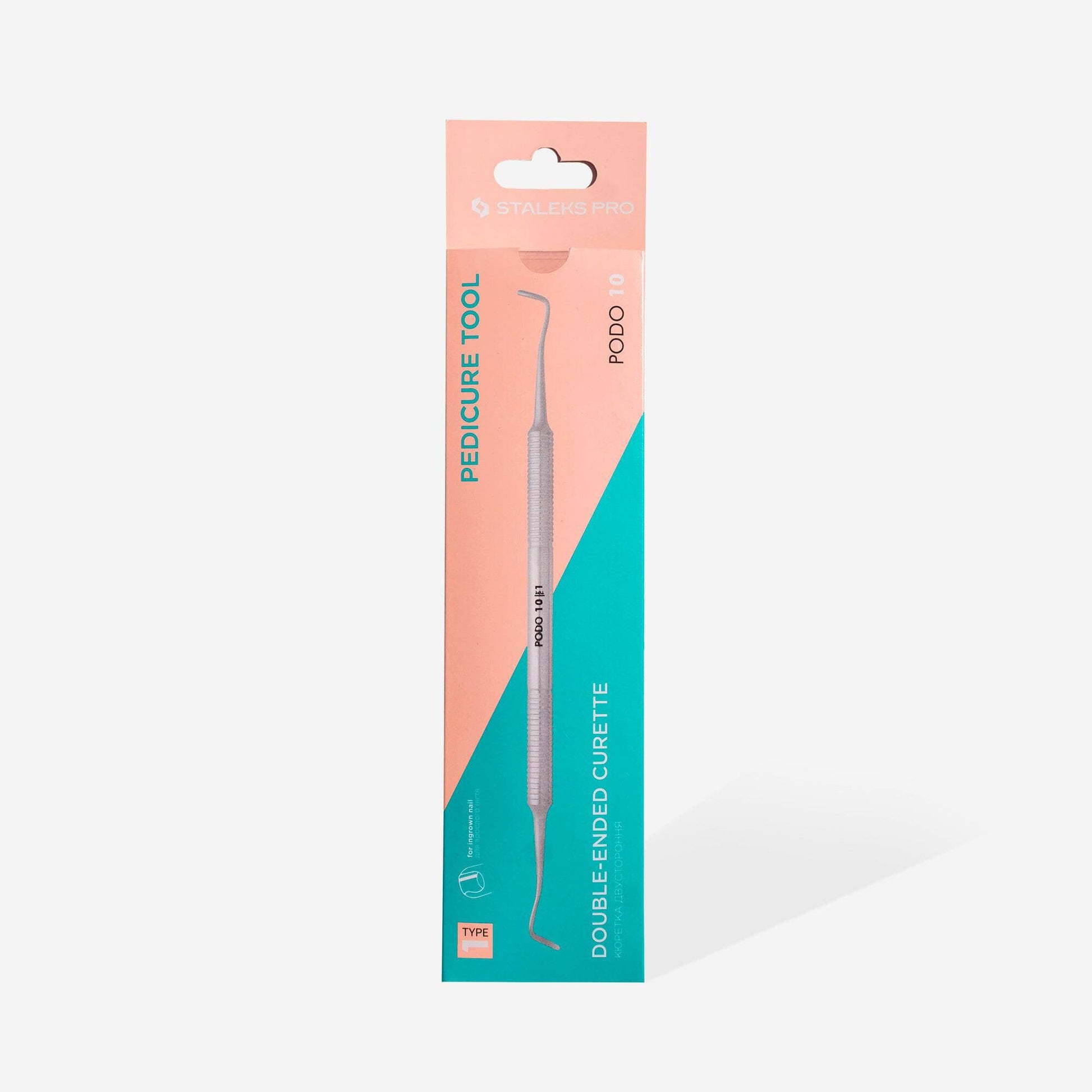 Staleks Pedicure pusher PODO 10 type 1 (double-side curette) | F.O.X ...